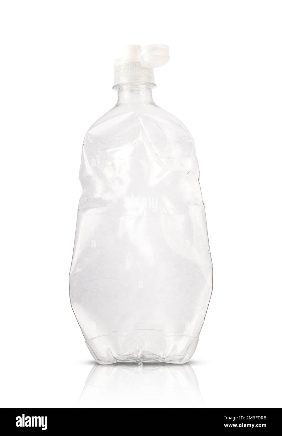 plastic empty bottle with water on white background Stock Photo - Alamy