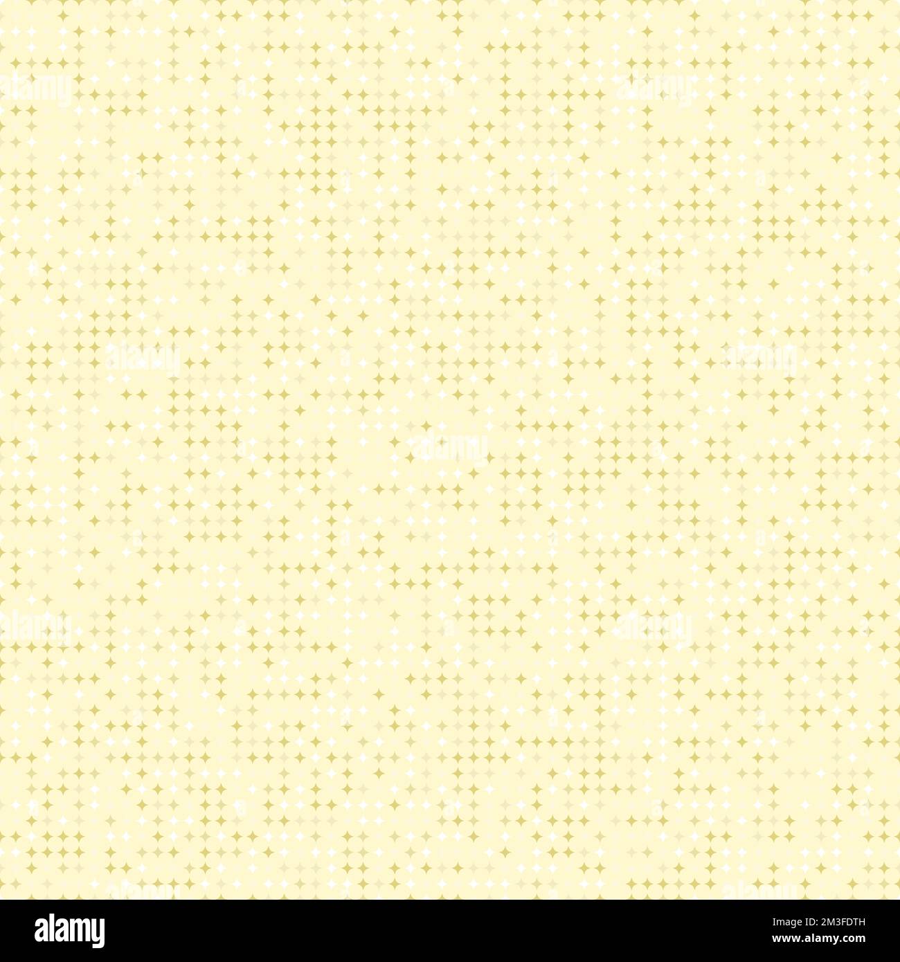 Seamless geometric pattern. Modern ornament with white and golden stars ...