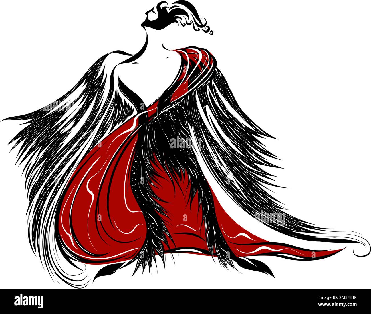 Actor Singing Song in Stage Costume Bird Isolated on White Background ...