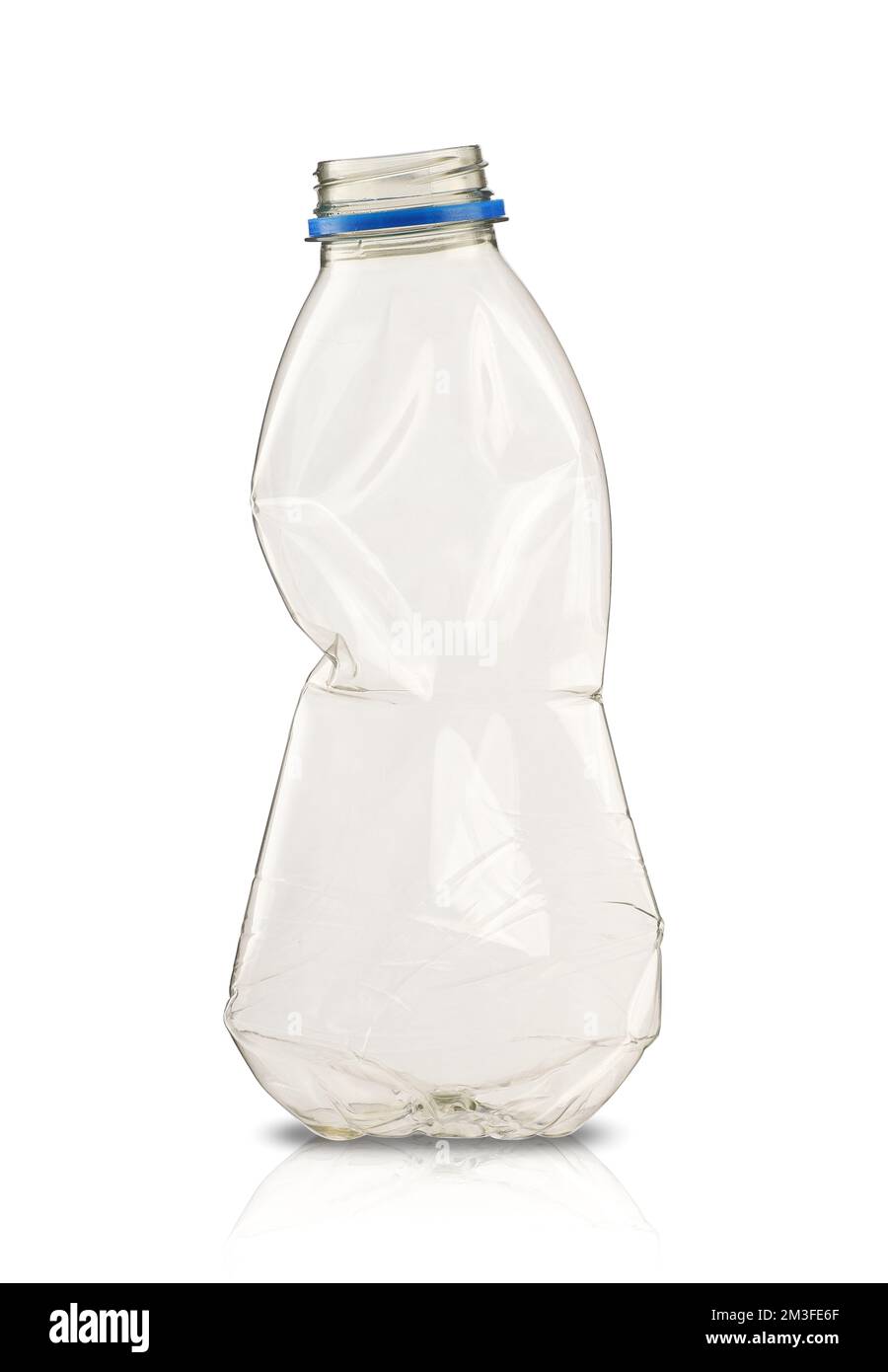 empty small soda bottle with no label on white background Stock Photo ...