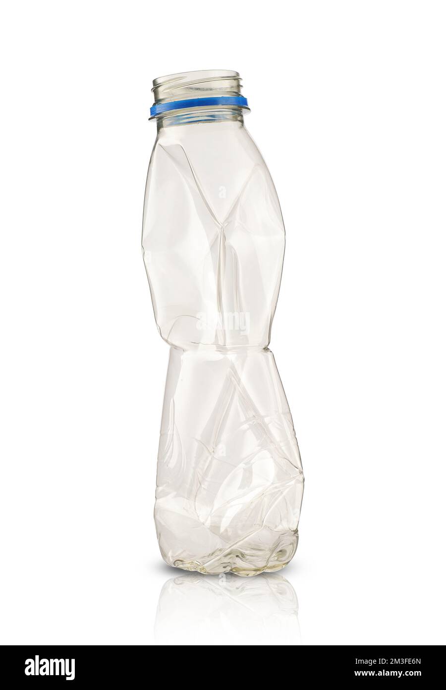 empty small soda bottle with no label on white background Stock Photo ...