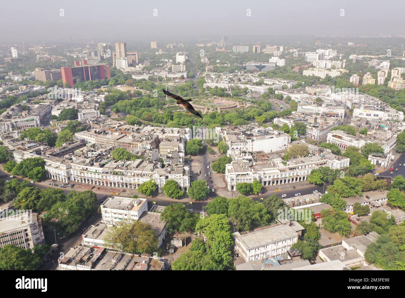Aerial View of Connaught Place Located at New Delhi, India Stock Photo ... Aerial View of Connaught Place Located at New Delhi, India Stock Photo ...