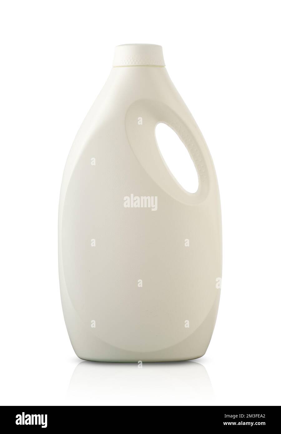 large plastic laundry detergent bottle on a white background Stock ...