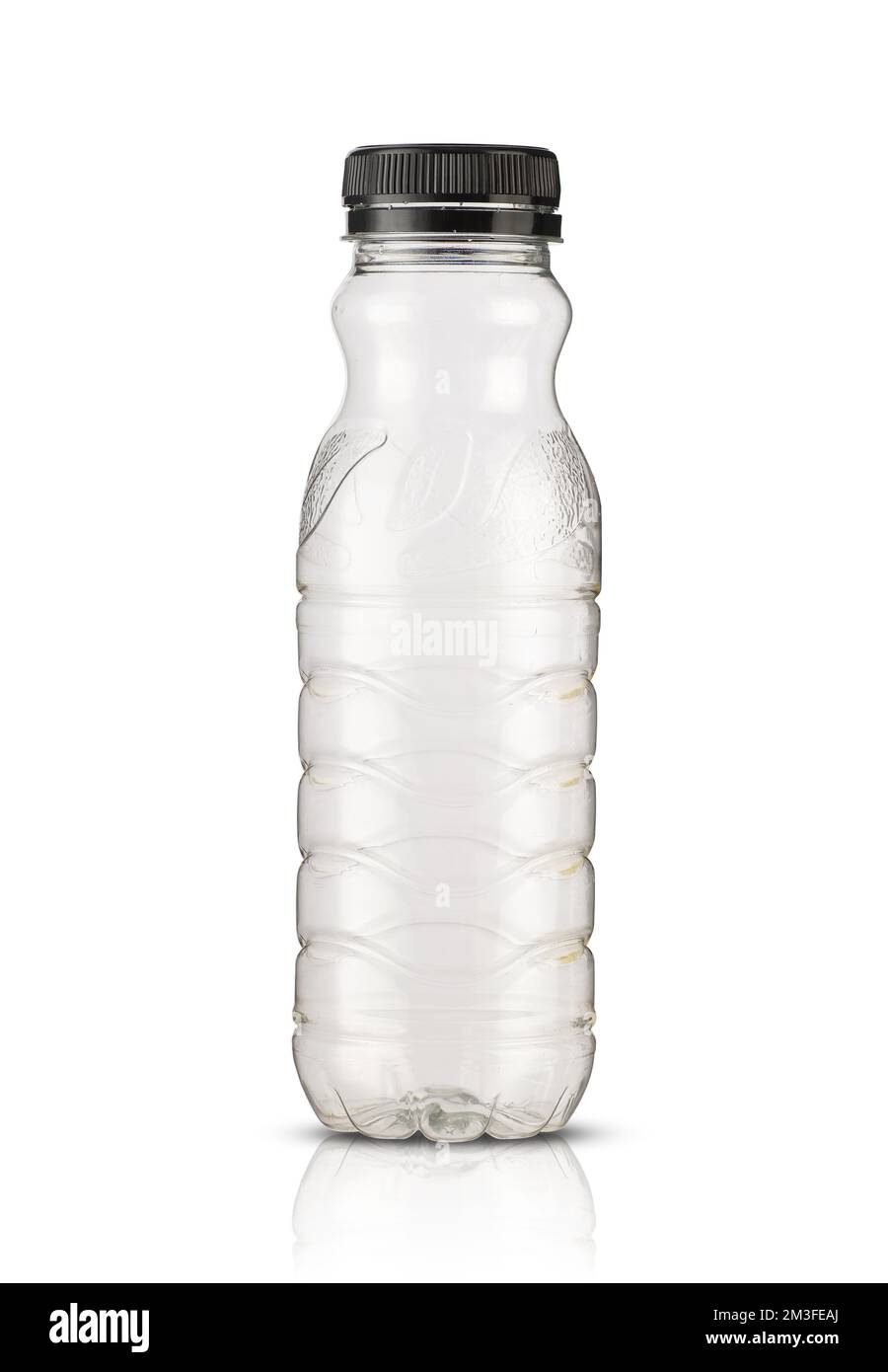small blank plastic bottle on white background Stock Photo - Alamy