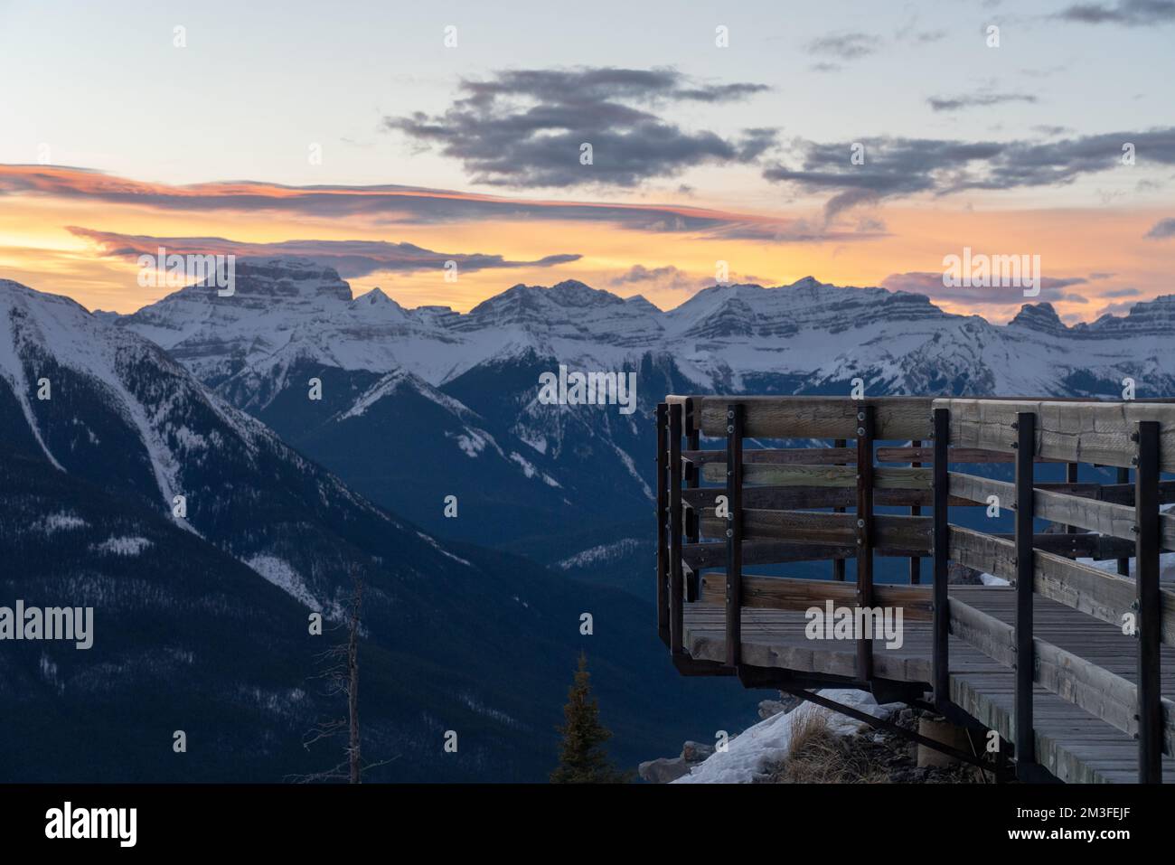 Sawback Panorama from Sulphur Mountain, Pilot Mountain, Mt Brett Stock ...