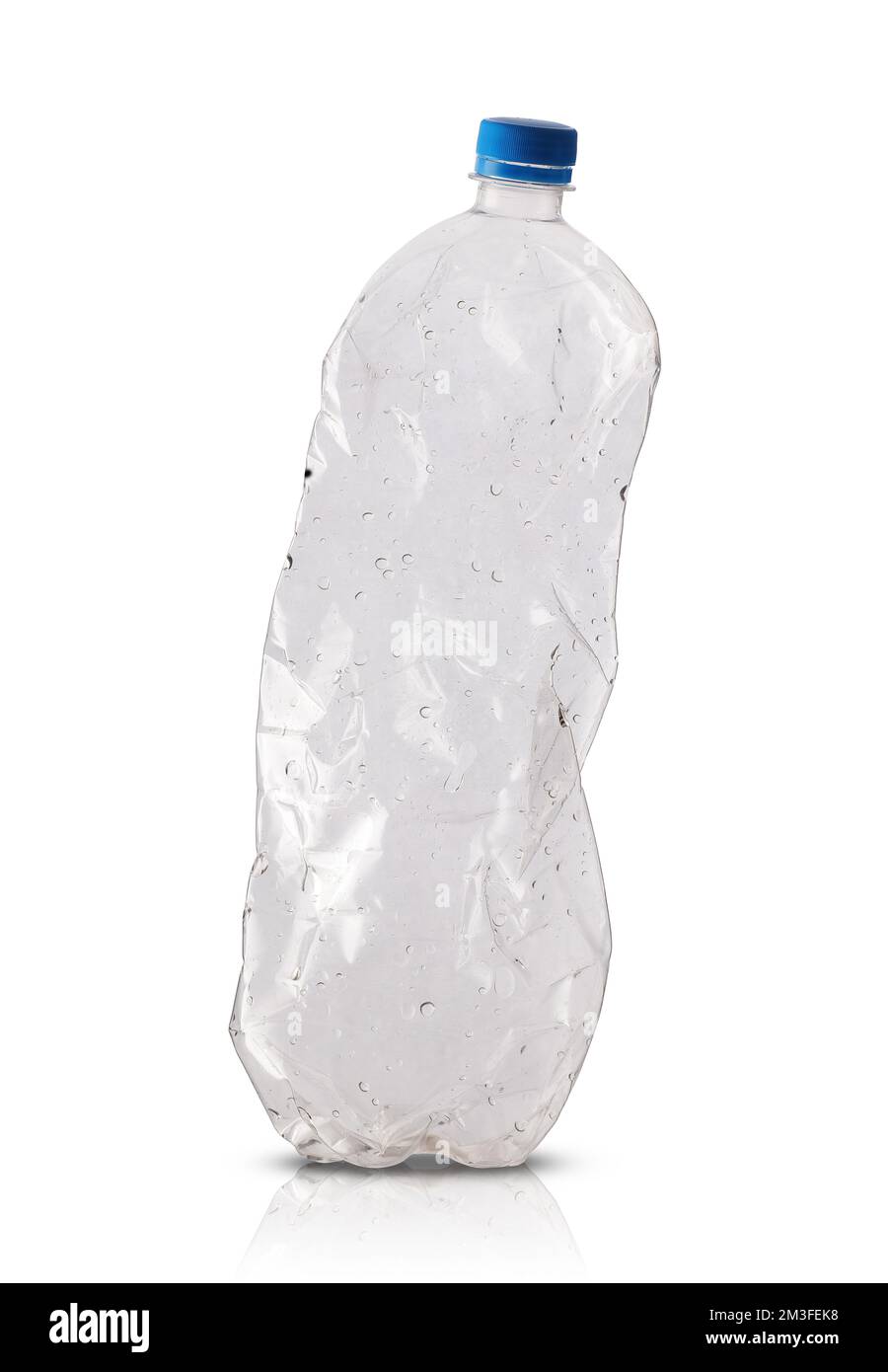 empty plastic bottle on white background Stock Photo - Alamy