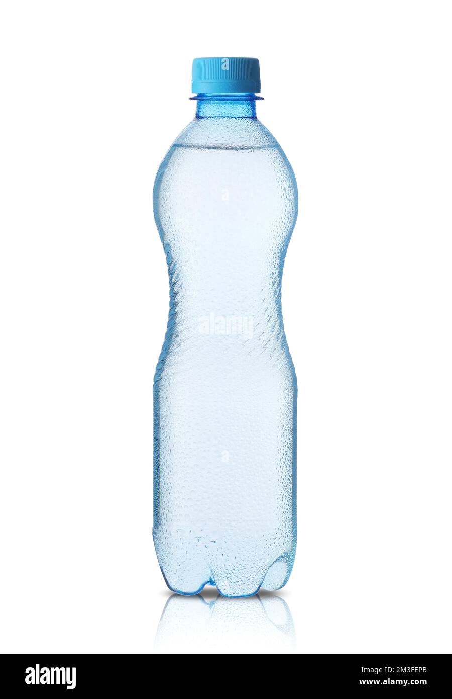 plastic small bottle of mineral water on a white background Stock Photo ...