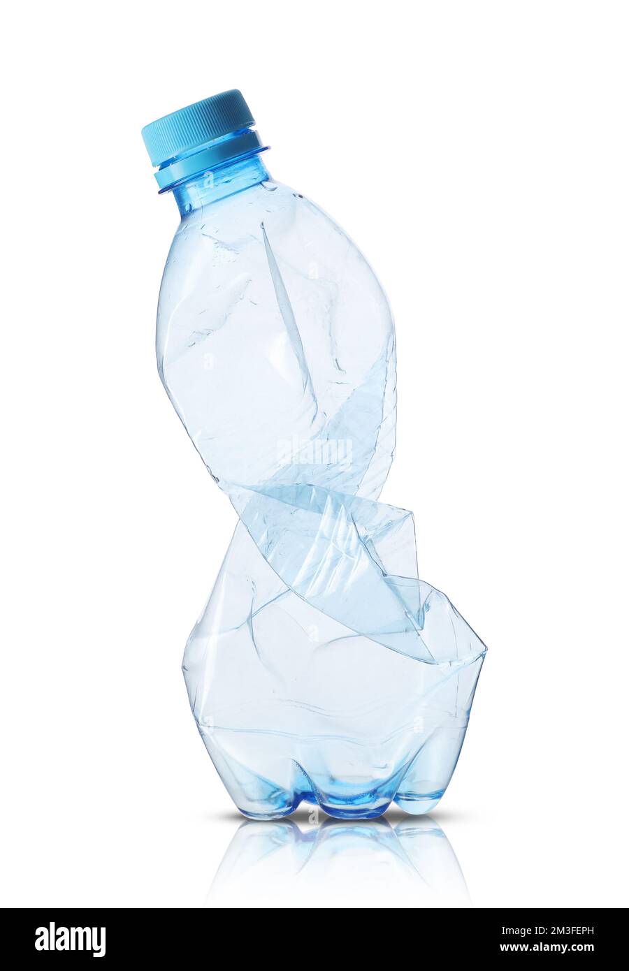 plastic small bottle of mineral water on a white background Stock Photo ...