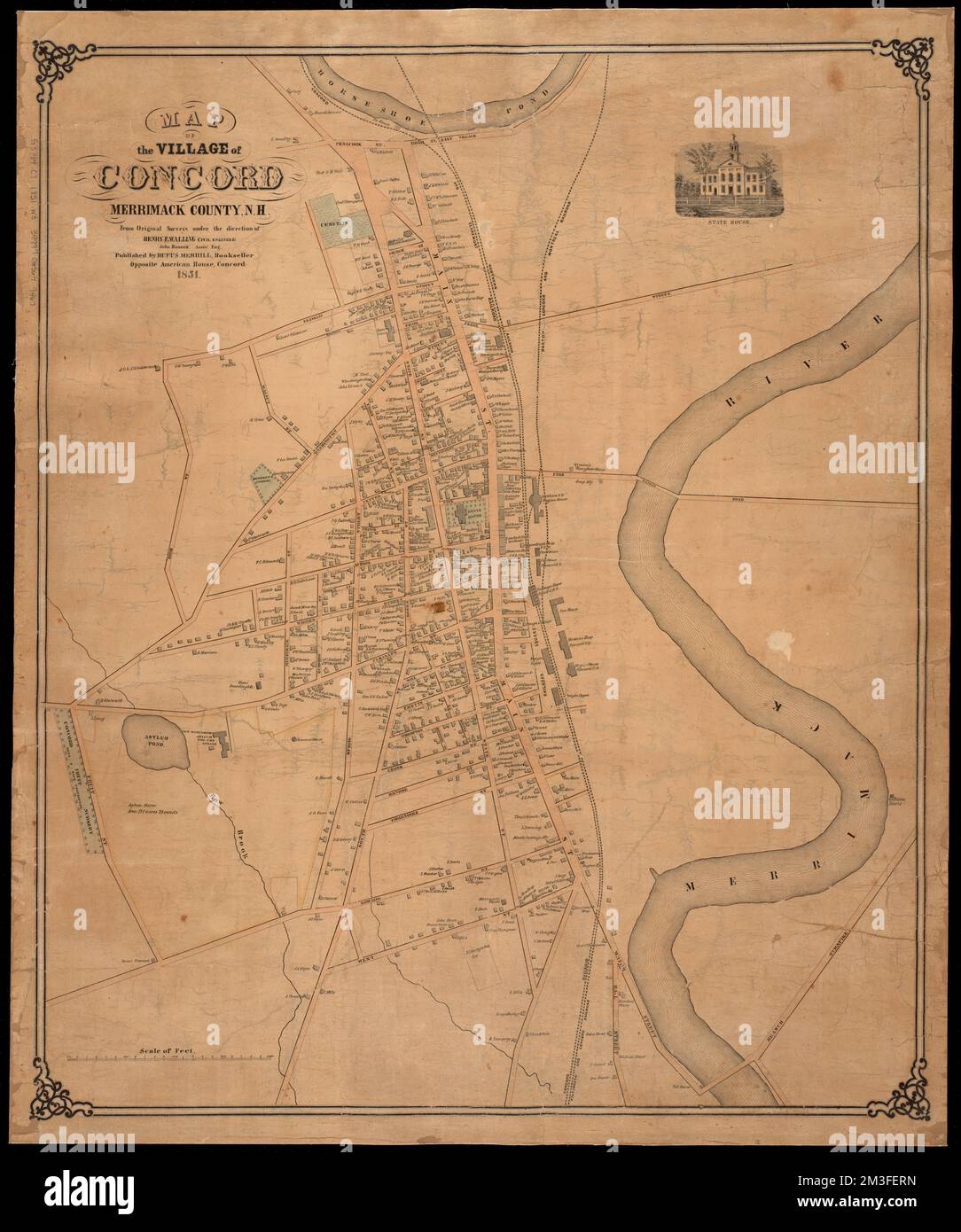 Map of the village of Concord, Merrimack County, N.H , Concord N.H ...