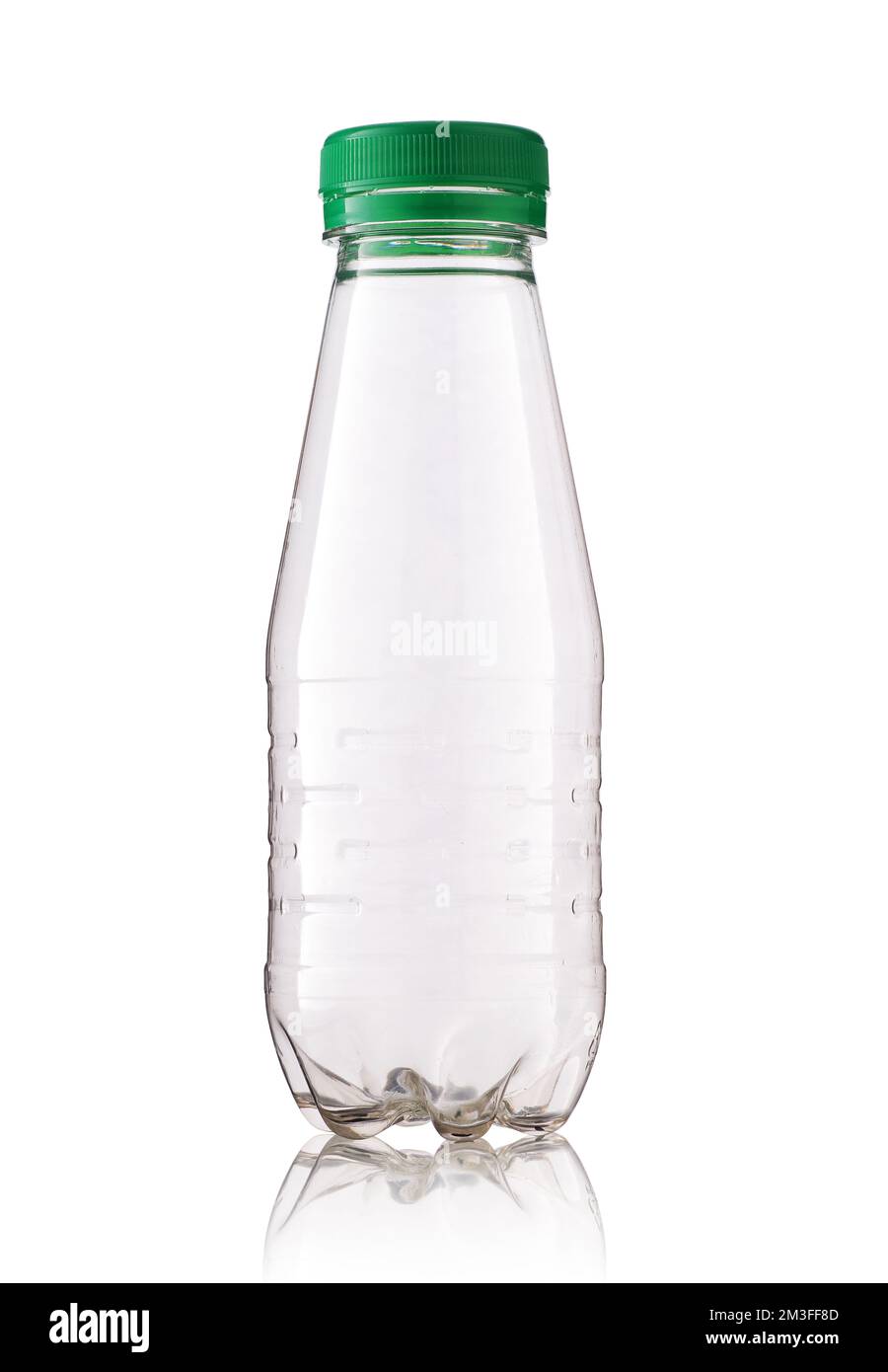small blank plastic bottle on white background Stock Photo - Alamy