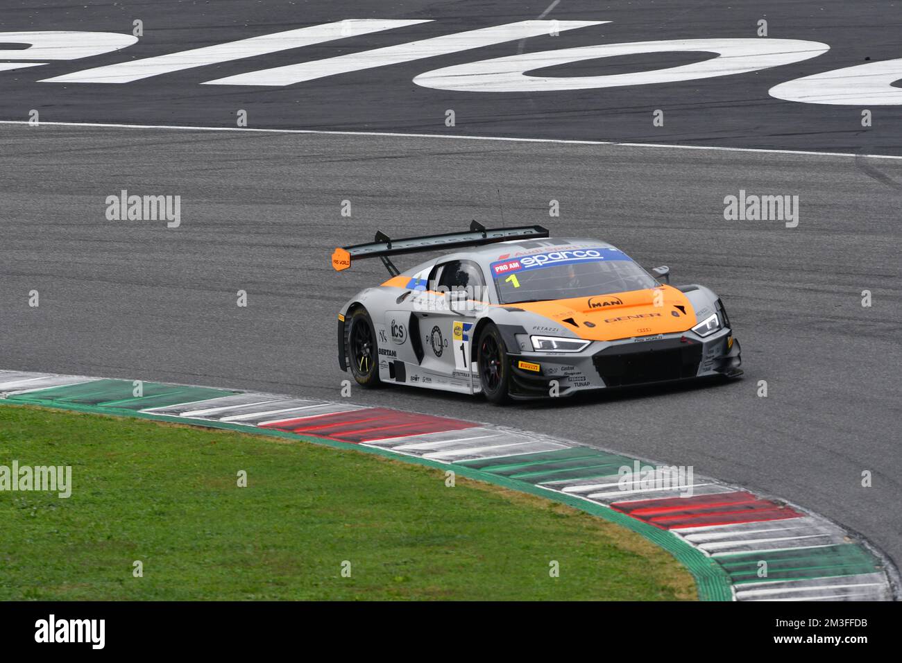 Mugello Circuit, Italy - October 21, 2022: Audi R8 GT3 Evo II driven by ...