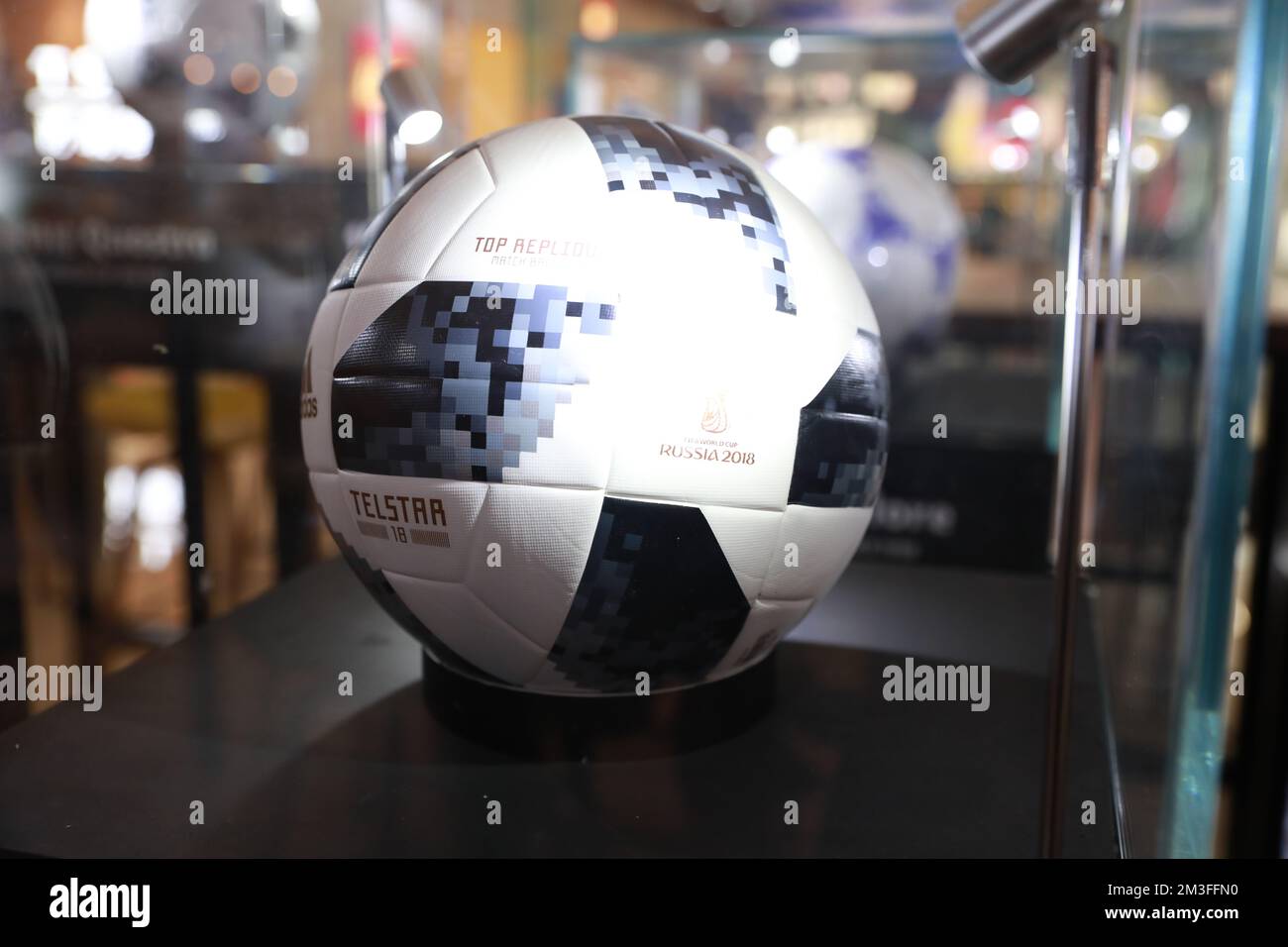 XI'AN, CHINA - DECEMBER 14, 2022 - A soccer Telstar for the 2018 Russia ...