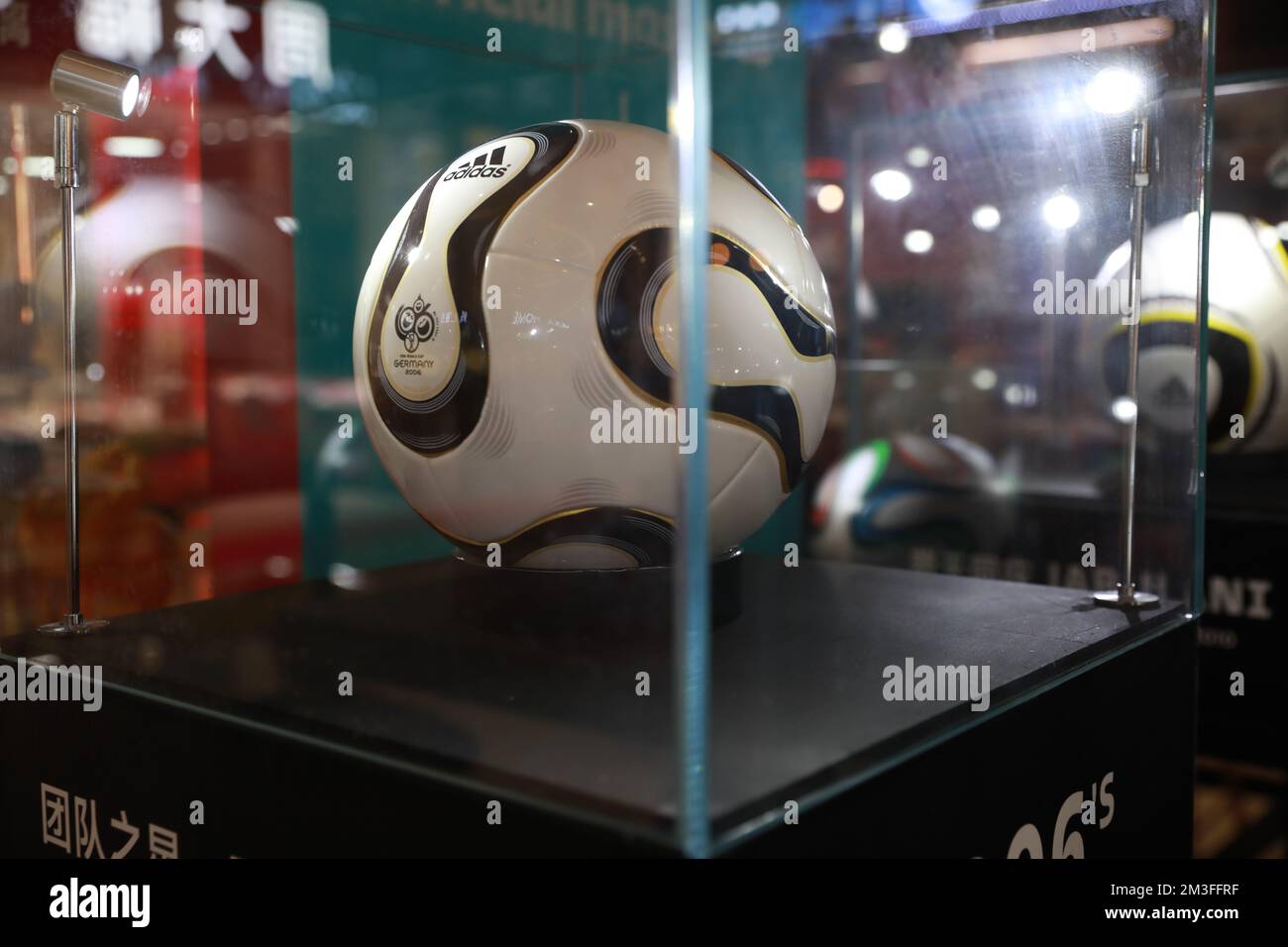 XI'AN, CHINA - DECEMBER 14, 2022 - Soccer balls for the 2006 Germany ...