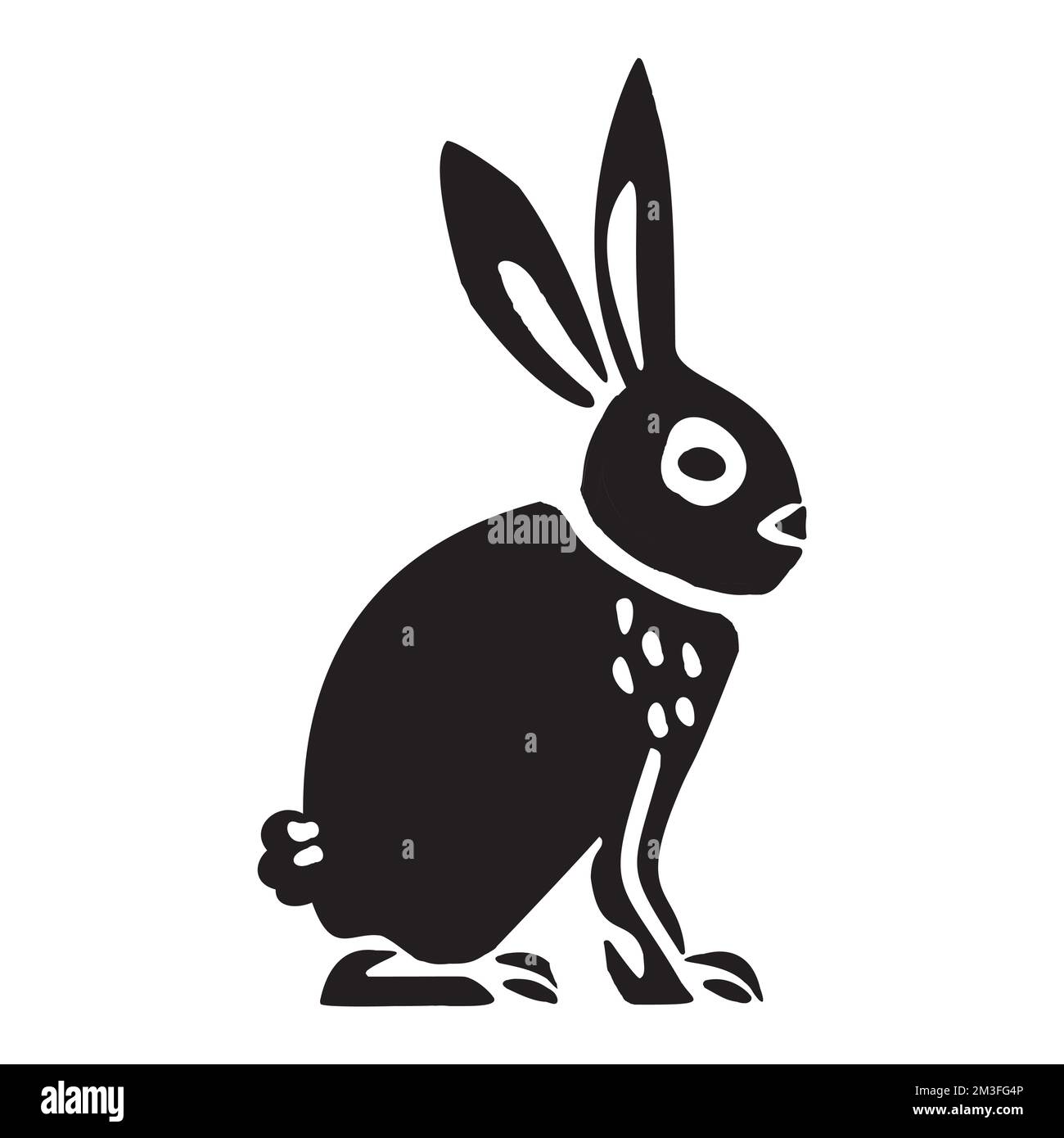 Jack Rabbit Silhouette