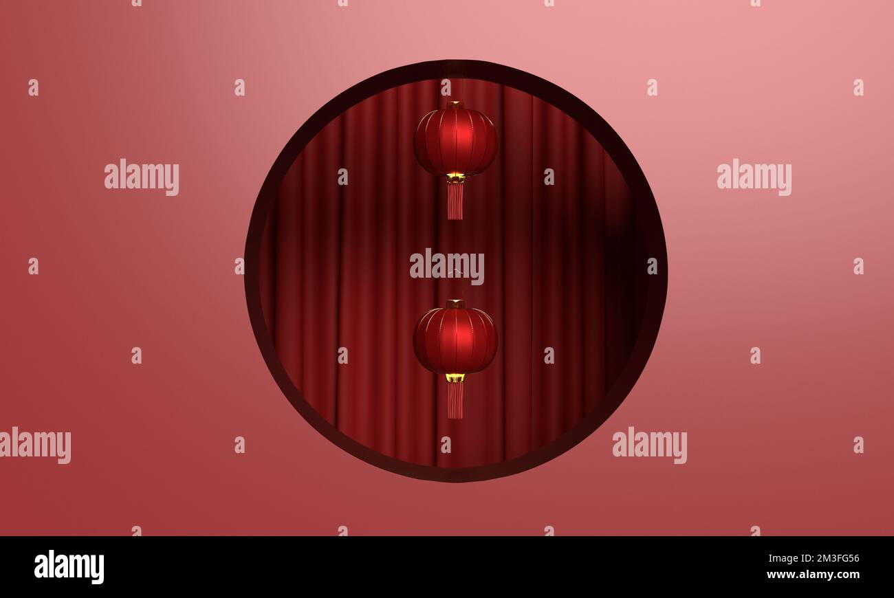 Red pink orange color background wallpaper lunar lantern light showcase ...