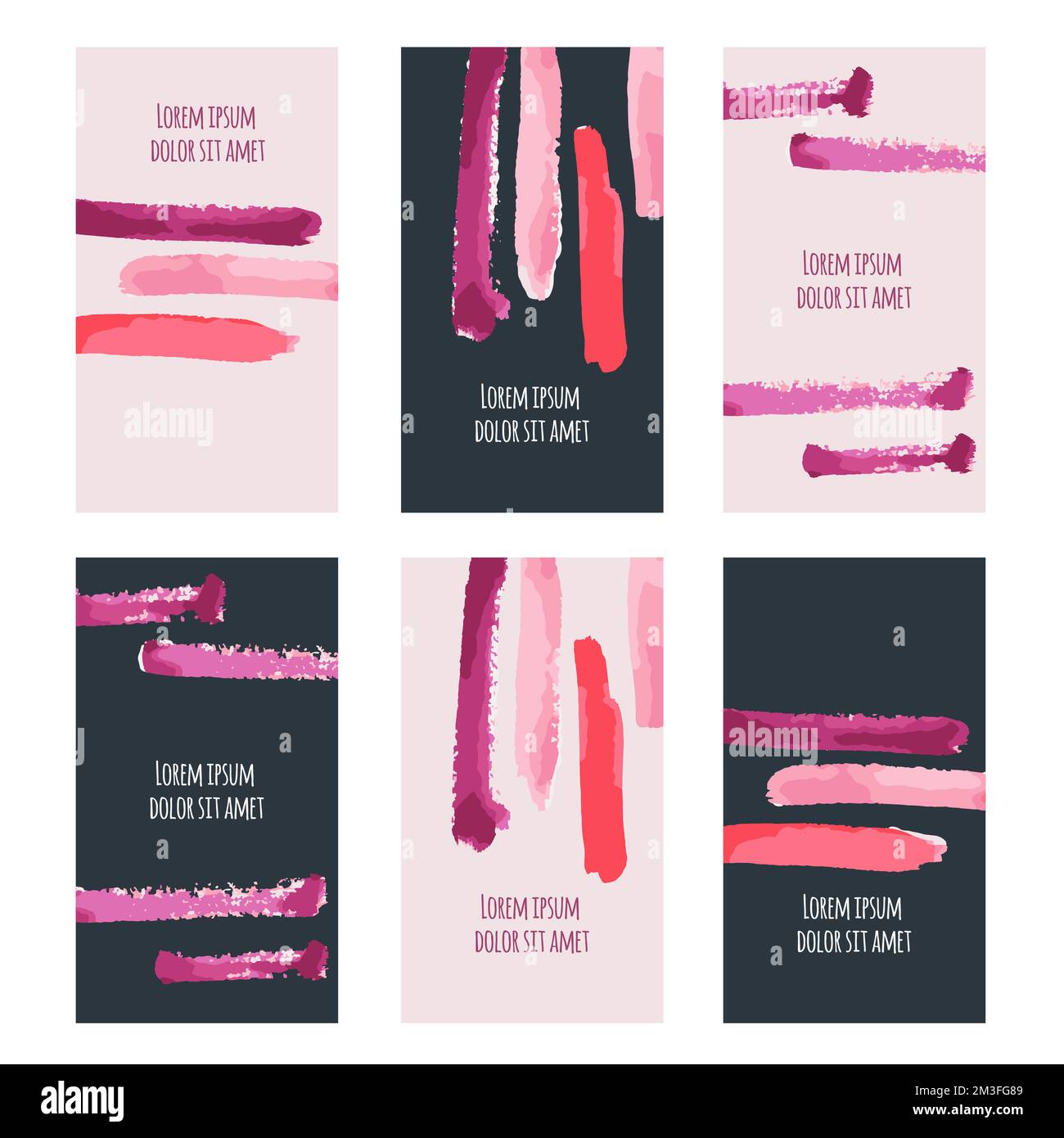 STORIES STROKES Celestial Abstract Template Banners Concept For Social ...