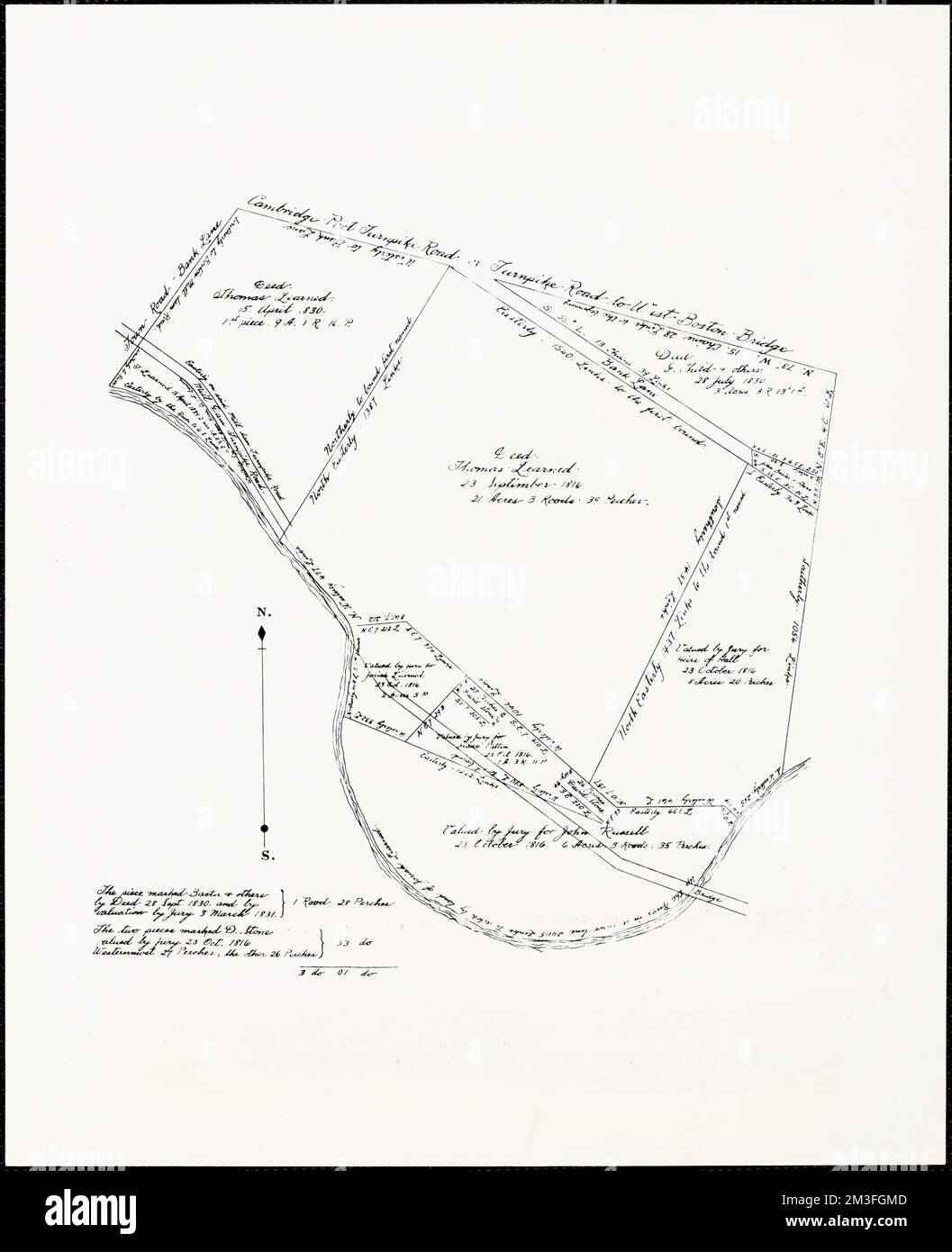 Map showing purchases to 1839 , Armories, Site plans, Watertown Arsenal ...