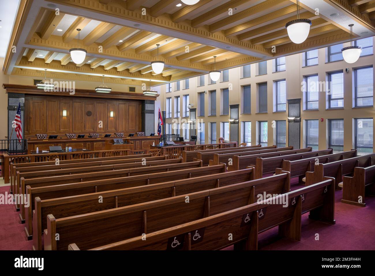 Courtroom interior architecture hi-res stock photography and images - Alamy