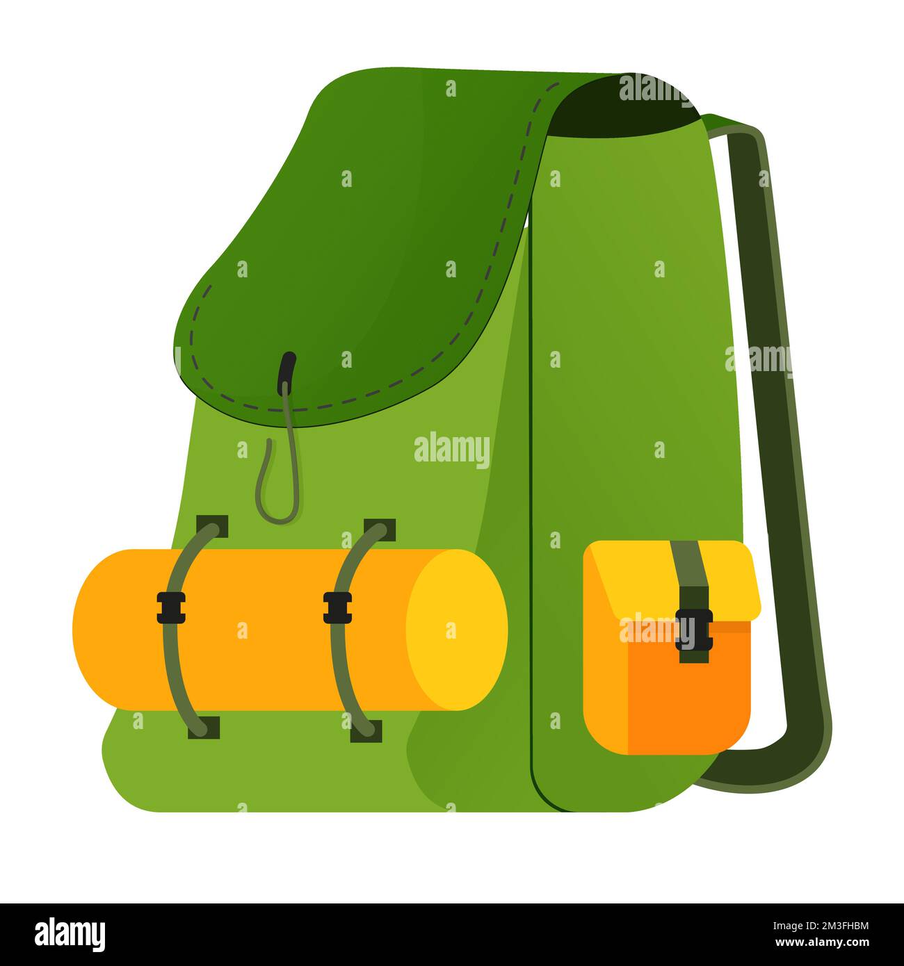 Camping backpack - modern flat design style single isolated image Stock ...