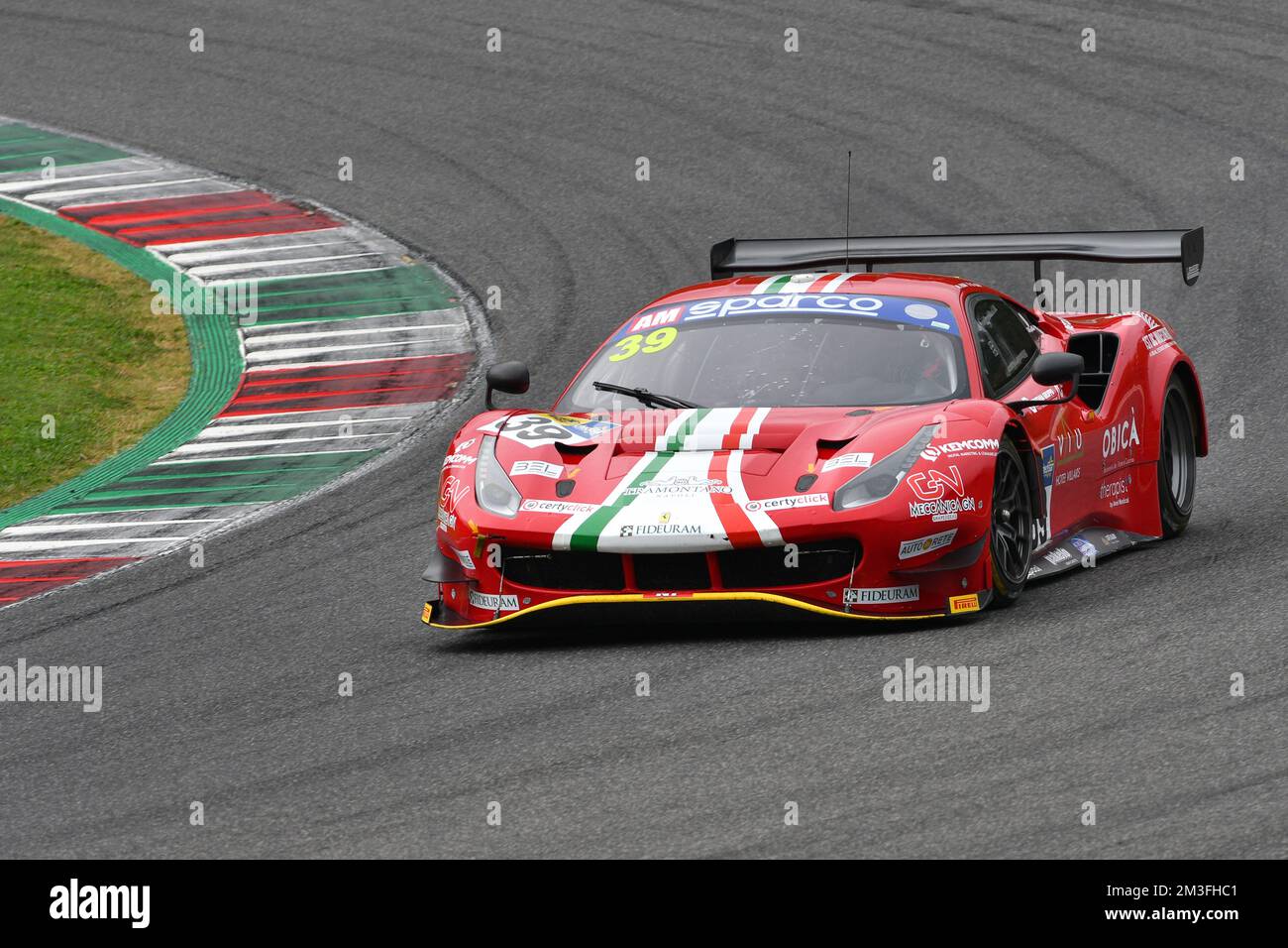 Mugello Circuit, Italy - October 21, 2022: Ferrari GT3 Evo driven by ...