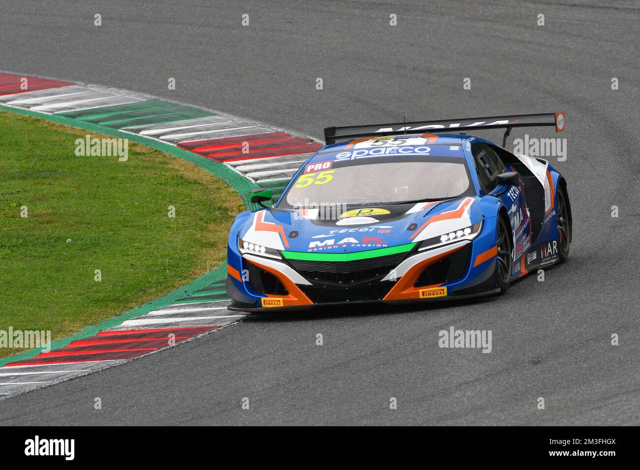 Mugello Circuit, Italy - October 21, 2022: Honda NSX GT3 driven by ...