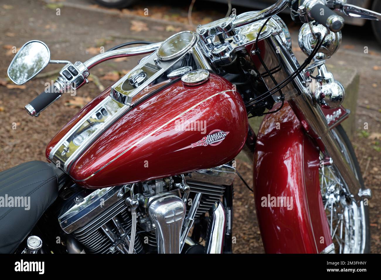 Bordeaux , Aquitaine France - 11 06 2022 : Harley Davidson motorcycle ...