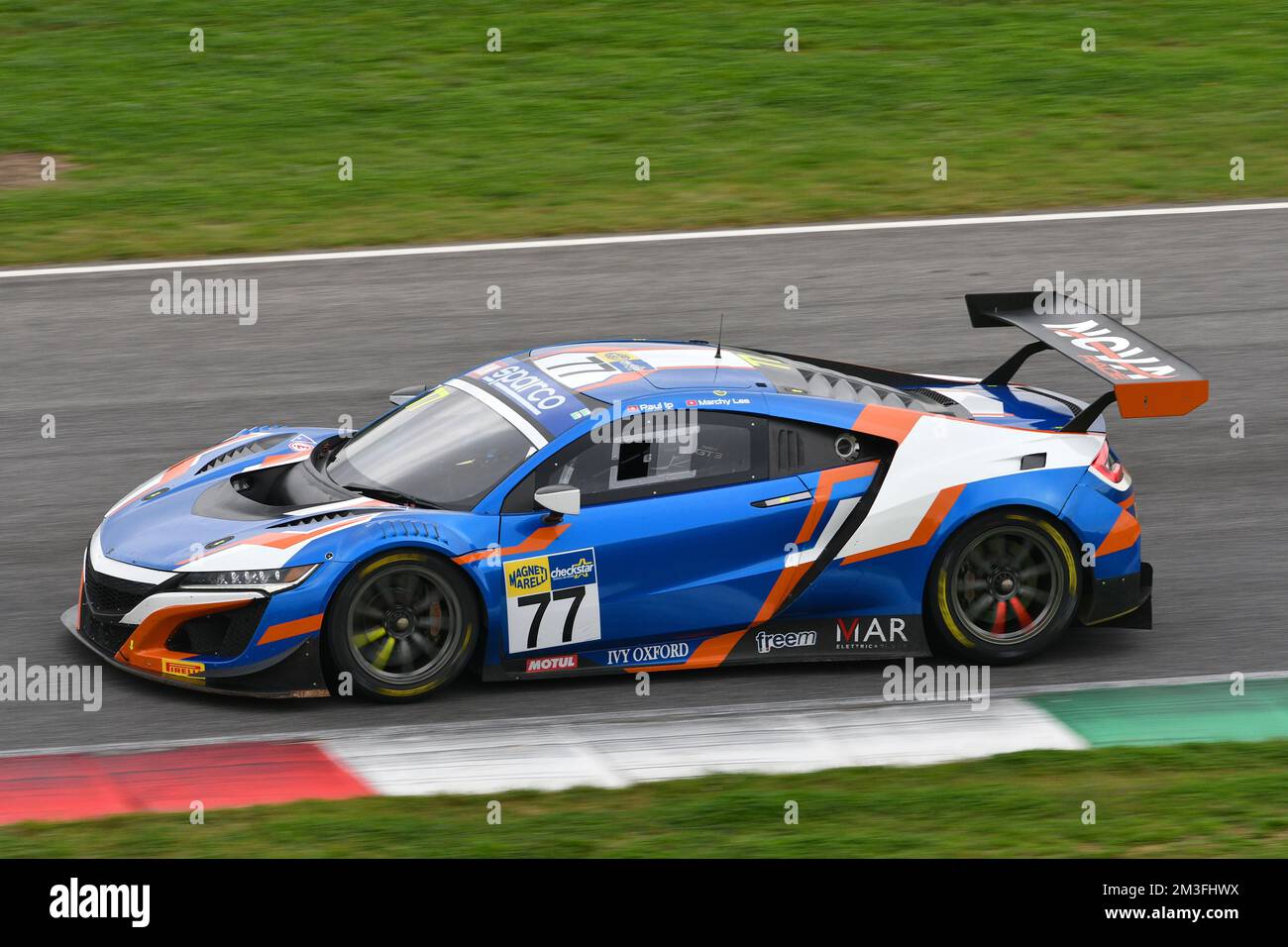 Mugello Circuit, Italy - October 21, 2022: Honda NSX GT3 driven by Paul ...