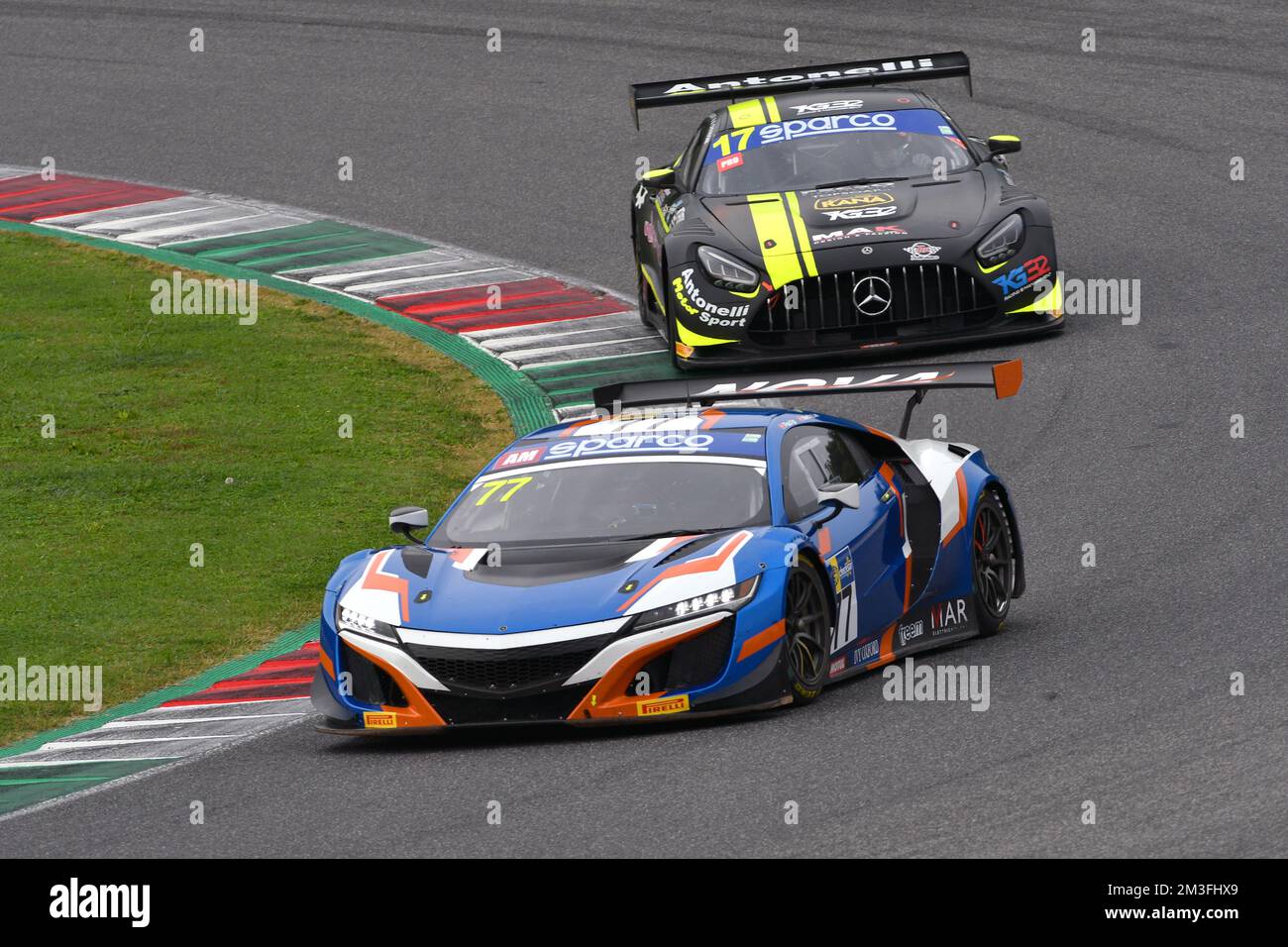 Mugello Circuit, Italy - October 21, 2022: Honda NSX GT3 driven by Paul ...