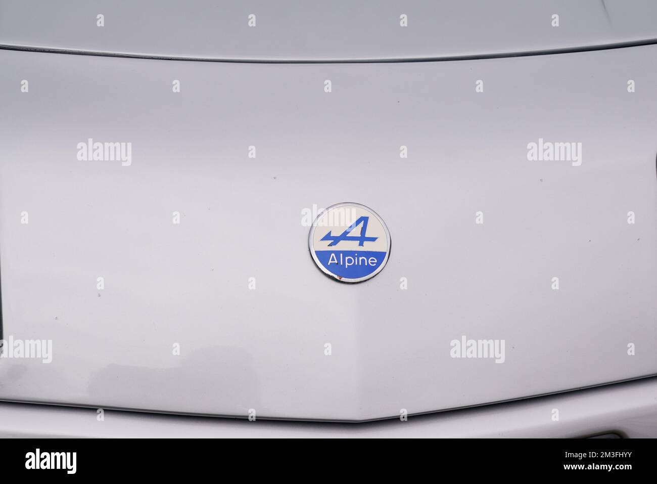 Bordeaux , Aquitaine France - 11 12 2022 : Alpine brand sign and text ...