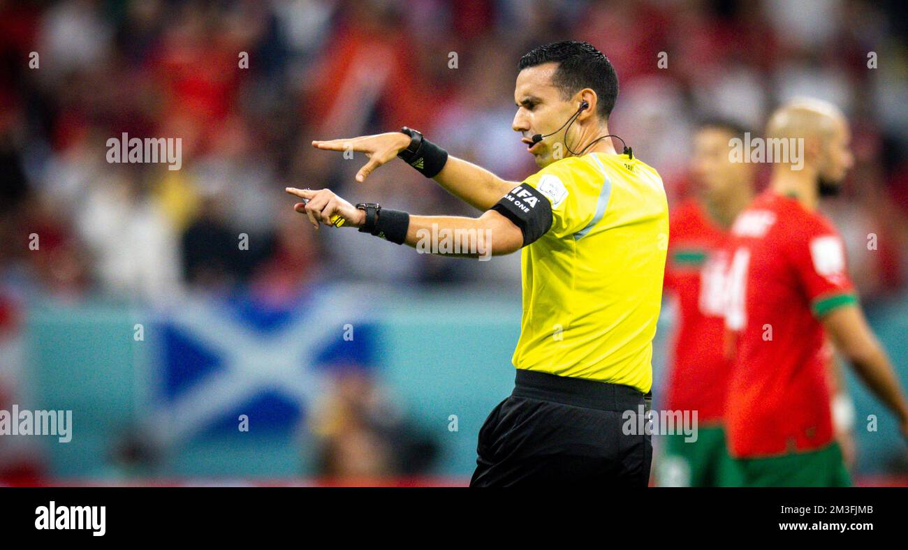 Doha, Qatar. 14th Dec, 2022. Referee Cesar Arturo Ramos Palazuelos ...