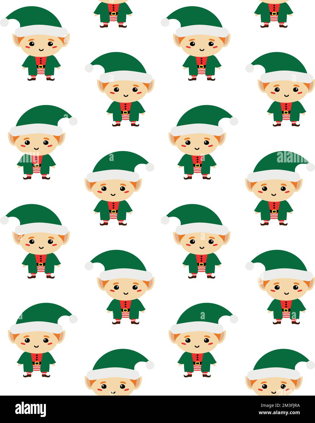Vector seamless pattern of flat Santa elf Stock Vector Image & Art - Alamy