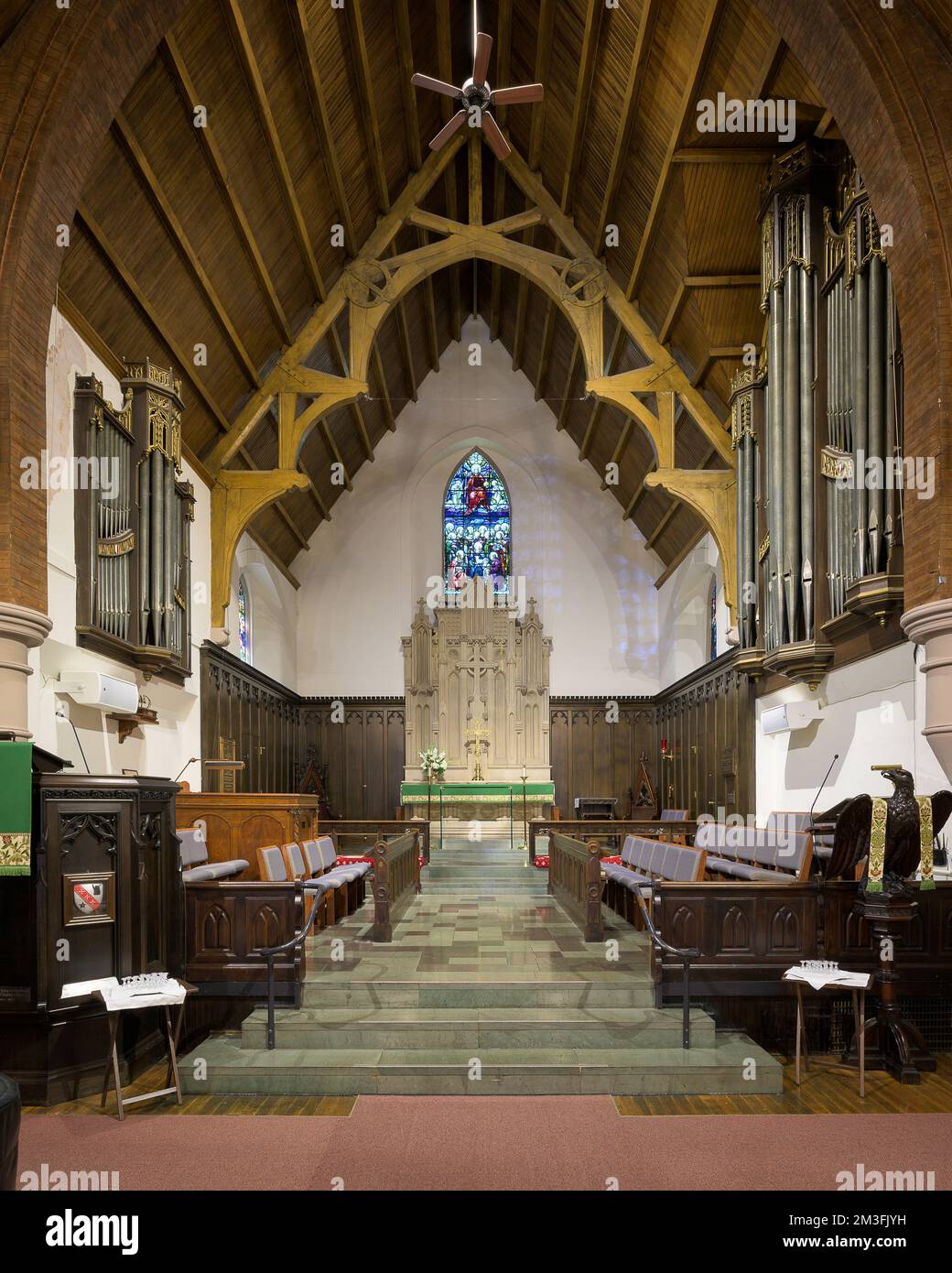 Sanctuary and altar inside the historic St. Matthew's Episcopal ...