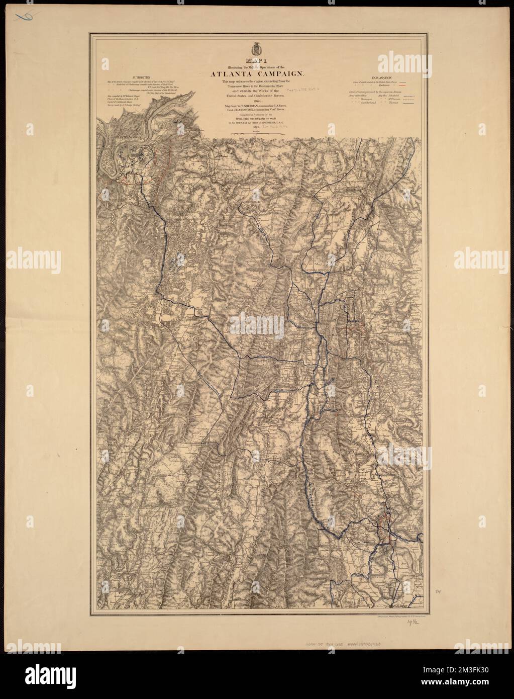 Map[s] illustrating the military operations of the Atlanta campaign ...