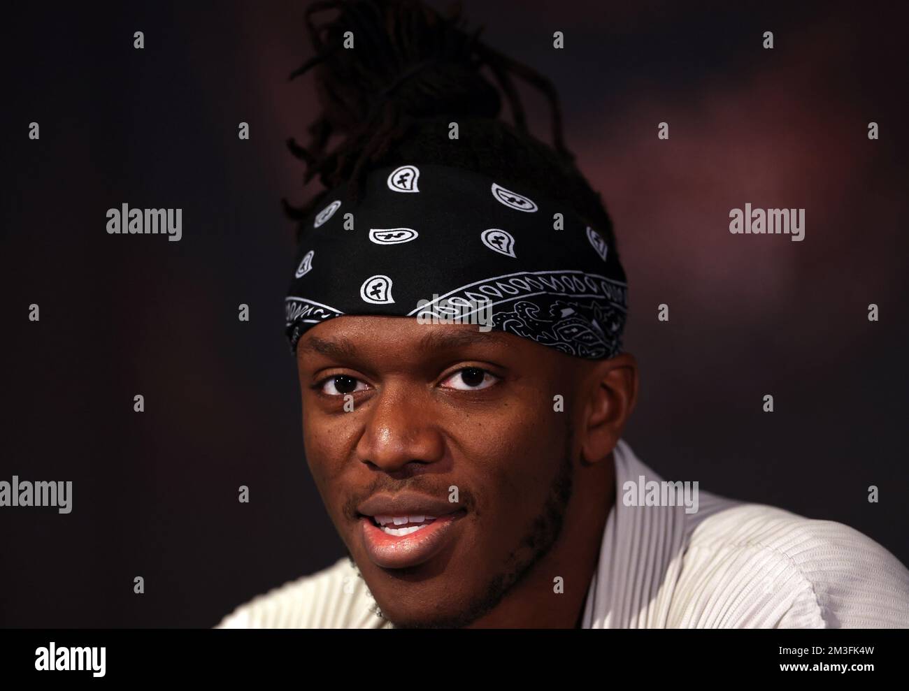 KSI during a press conference at the Glaziers Hall, London. Picture ...