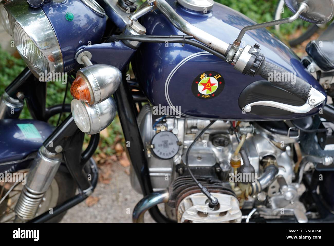 Bordeaux , Aquitaine France - 11 06 2022 : Chang Jiang retro motorcycle ...