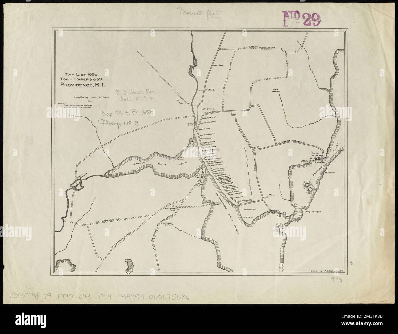 Maps of Providence, R.I., 1650, 1765, 1770 , Providence R.I., Maps ...