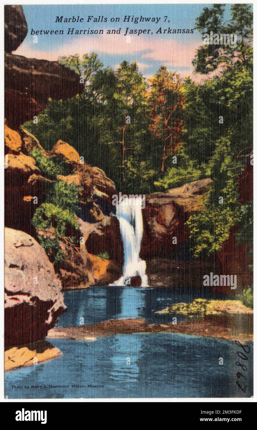 Marble Falls on highway 7, between Harrison and Jasper, Arkansas ...