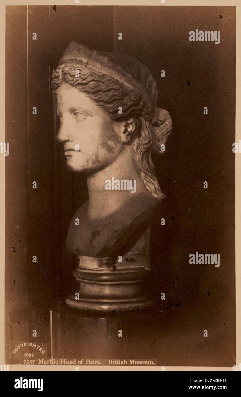 Marble head of Hera. British Museum , Antiquities, Sculpture, Goddesses ...