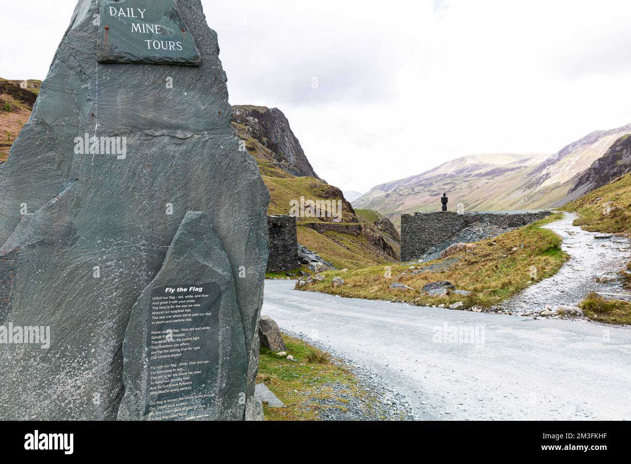 Honister slate mine is at the top of the honister hi-res stock ...