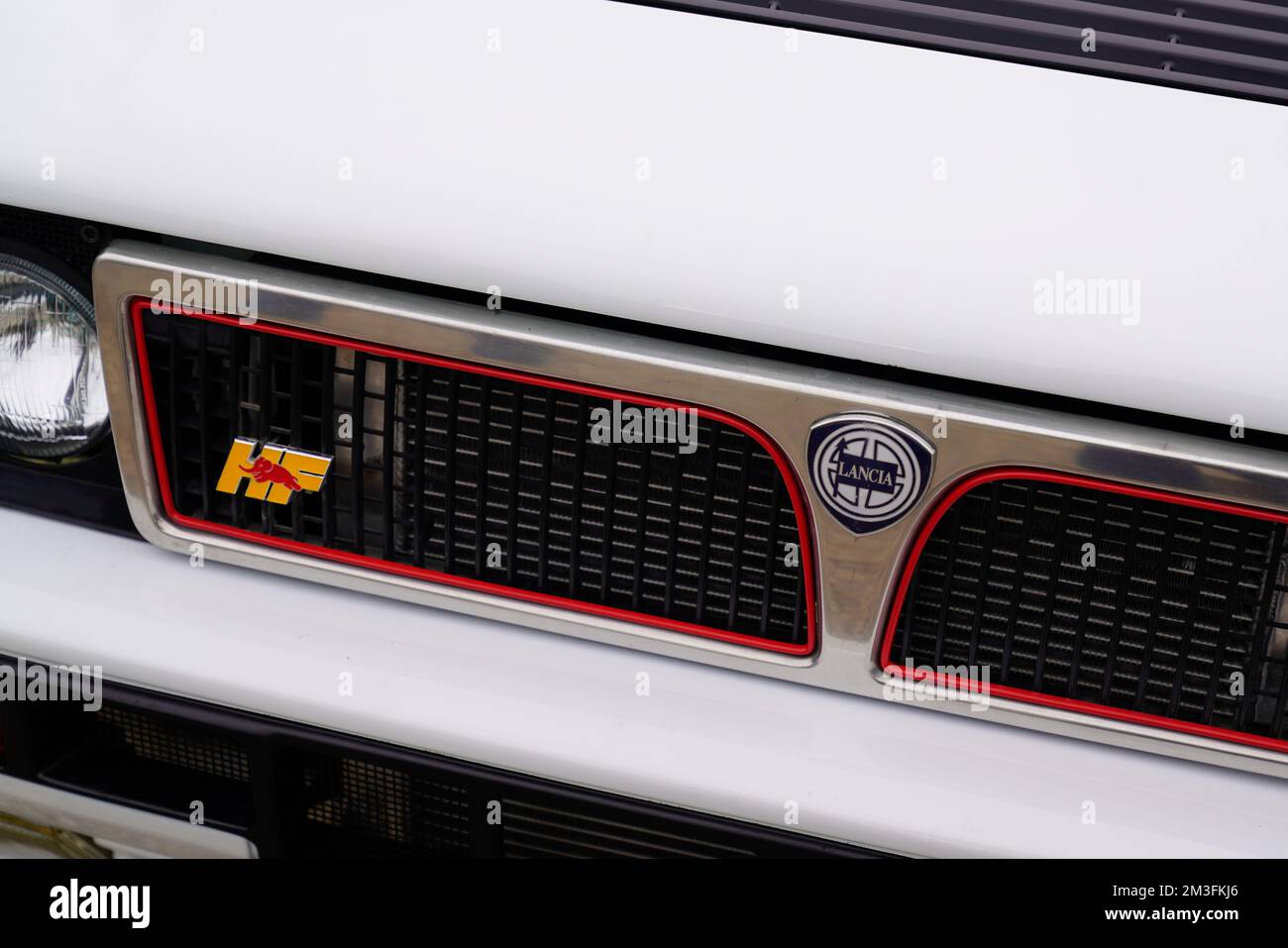 Bordeaux , Aquitaine France - 11 06 2022 : Lancia delta xf sign text ...