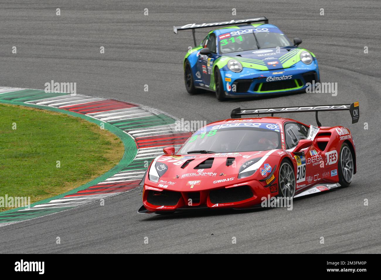Mugello Circuit, Italy - October 21, 2022: Ferrari 488 Challenge Evo ...
