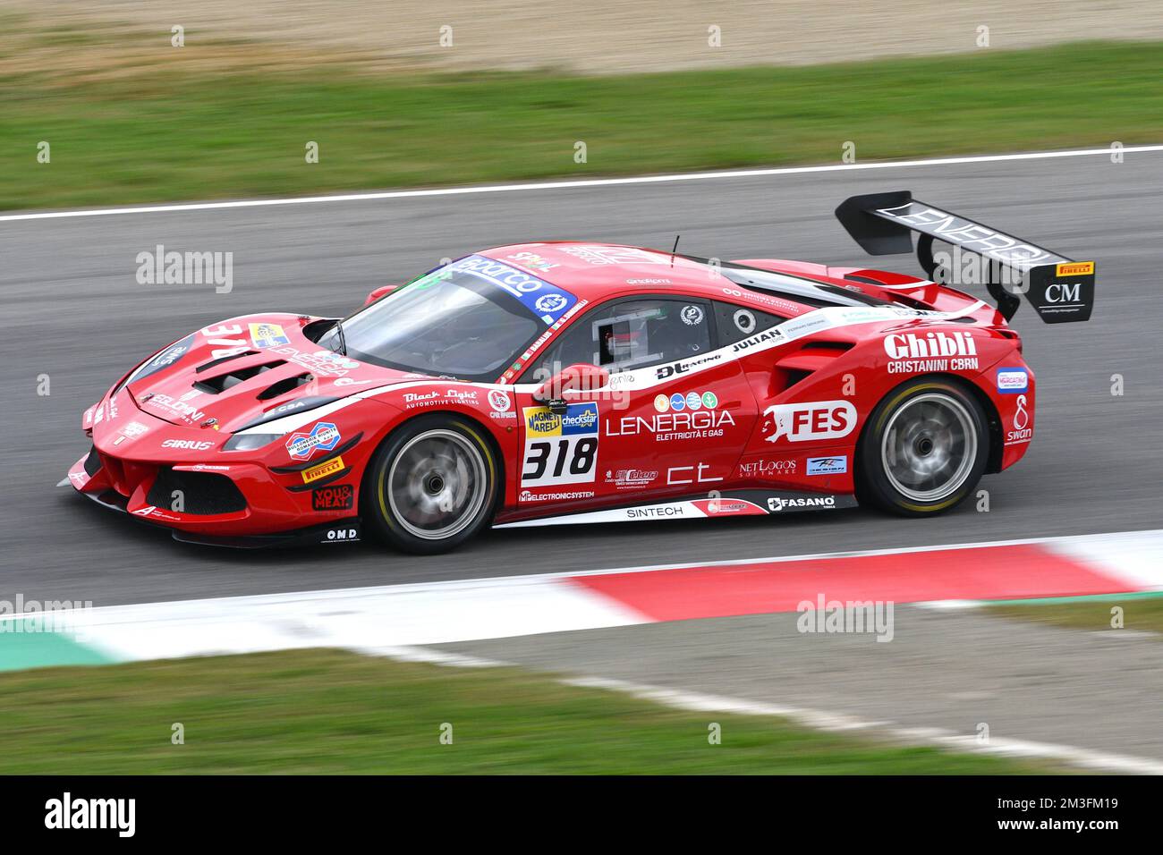 Mugello Circuit, Italy - October 21, 2022: Ferrari 488 Challenge Evo ...