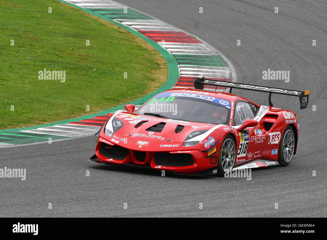 Mugello Circuit, Italy - October 21, 2022: Ferrari 488 Challenge Evo ...