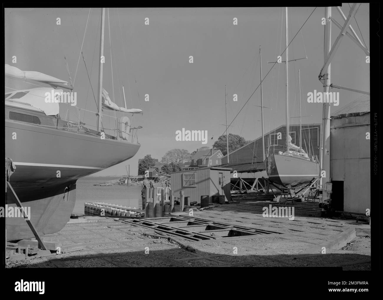 Marblehead, boats in dry dock , Boats, Boat & ship industry. Samuel ...