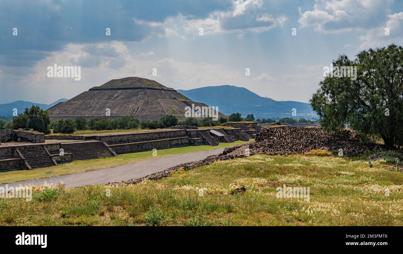 The nature near the Pyramids of teotihuacan in Mexico City Stock Photo ...