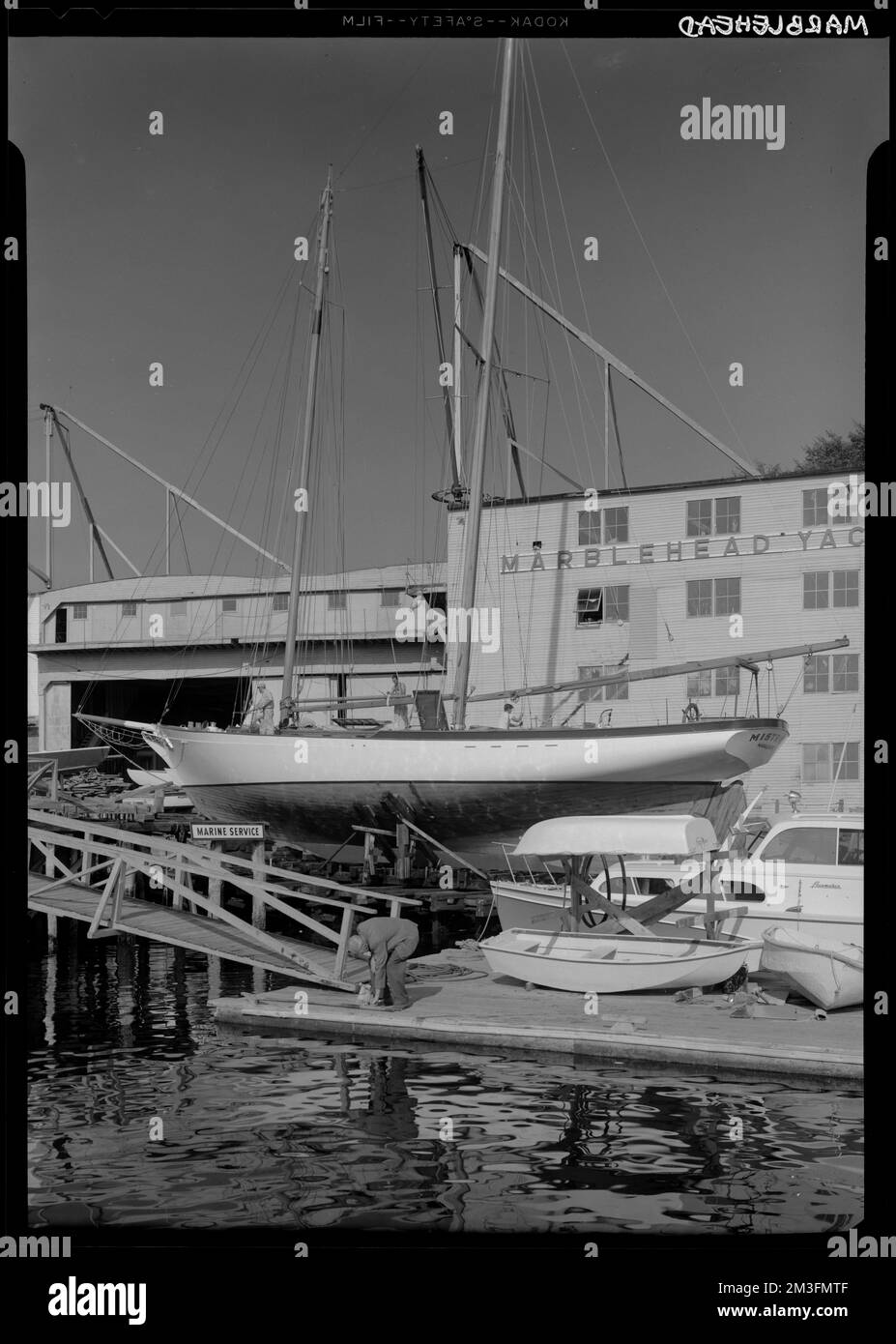 Marblehead, boats in dry dock , Boats, Boat & ship industry. Samuel ...