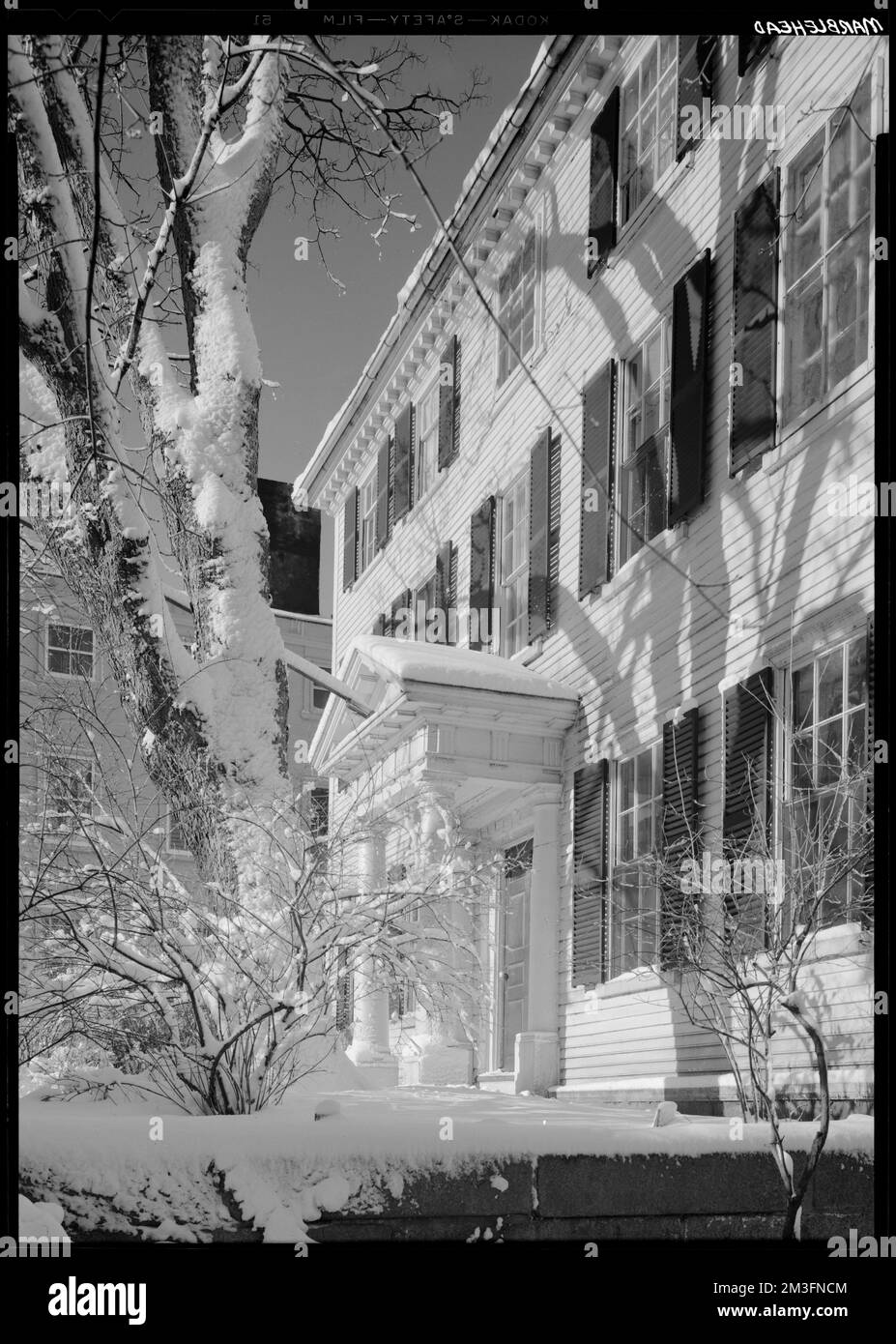 Marblehead, Colonel William R. Lee House, doorway, snow , Architecture ...