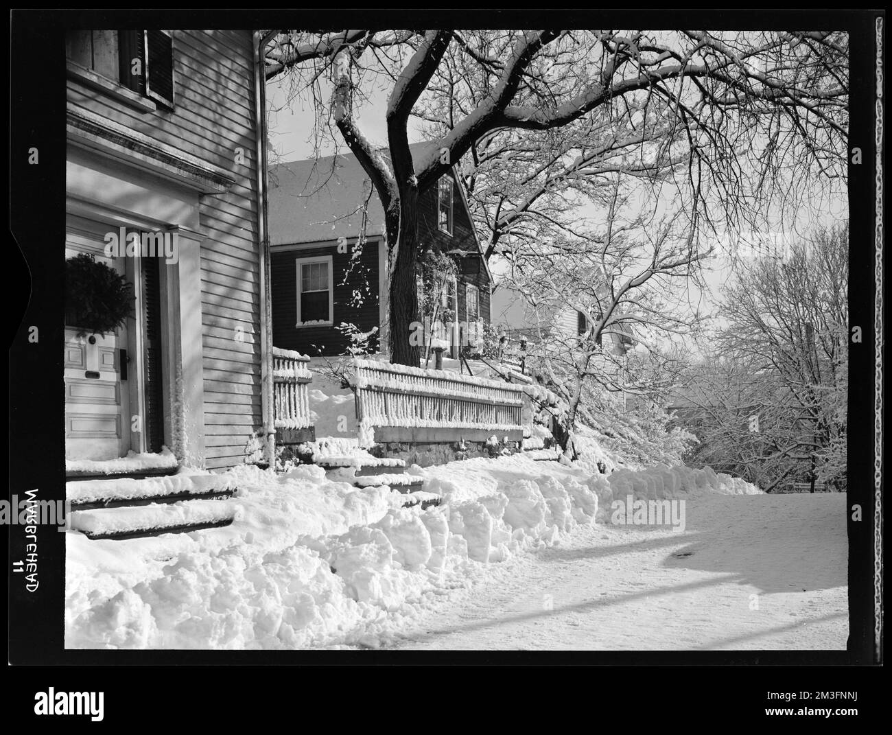 Marblehead, doorway, snow , Architecture, Dwellings, Snow. Samuel ...