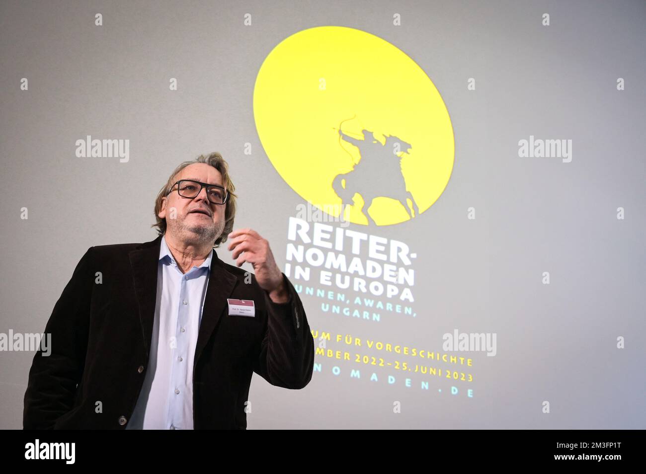 15 December 2022, Saxony-Anhalt, Halle (Saale): State archaeologist ...