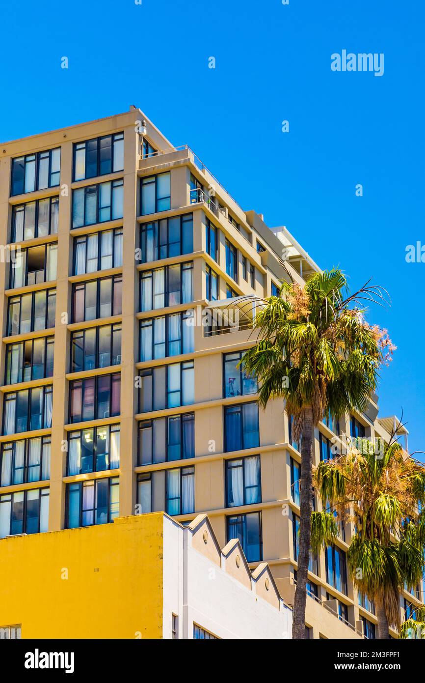 Modern contemporary apartment condo building with glass facade in Cape ...